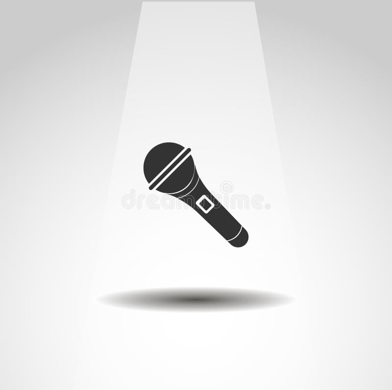 Microphone for Singing Icon, Microphone Music Icon Stock Vector ...