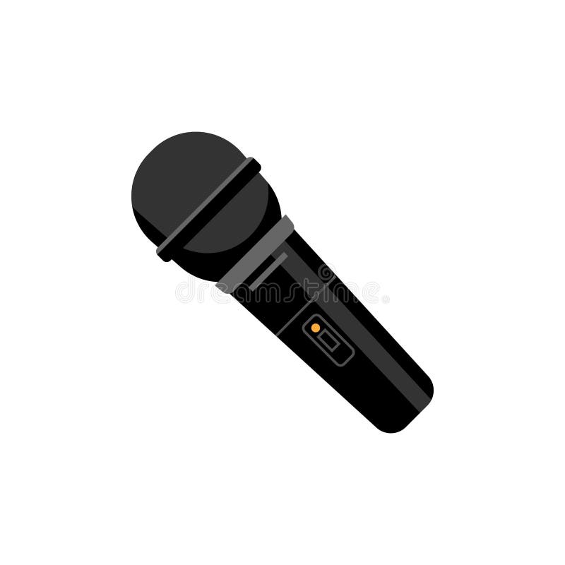 Microphone for Singing, Mike Vector Stock Vector - Illustration of ...