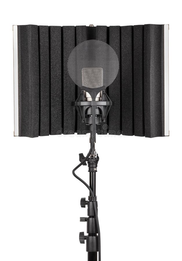 Microphone Sound Shield Path Isolated Stock Image - Image of shield ...