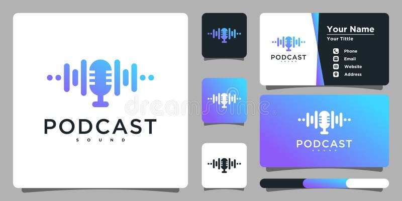 Microphone and Sound Wave Logo Design. Premium Vector Stock ...