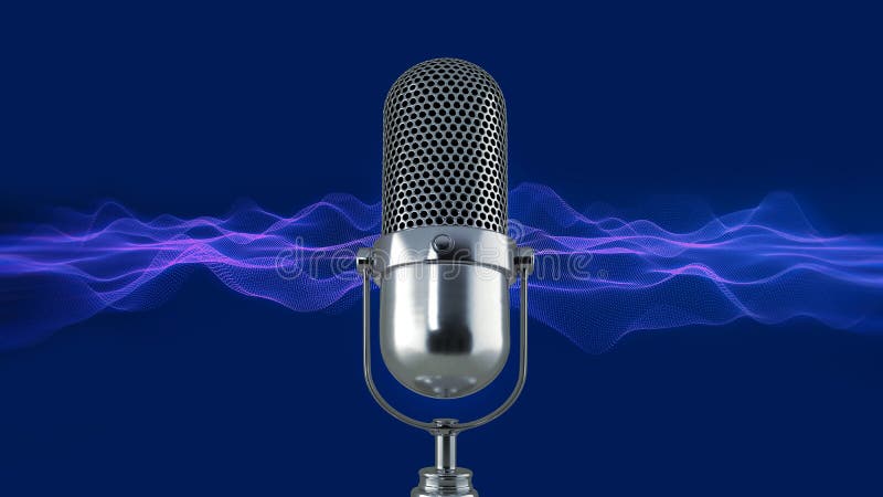 Microphone and Sound Wave on the Universe of Data Inside of the Virtual ...