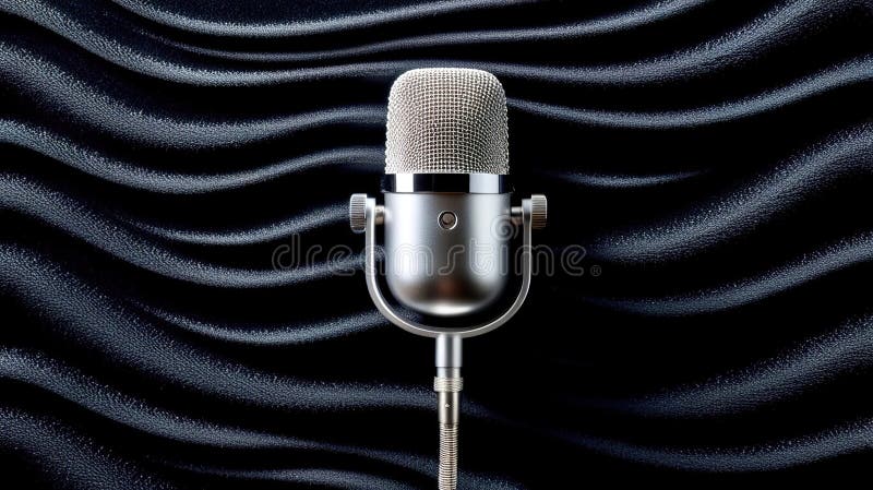 Microphone sound waves stock image. Image of live, sound - 335648533