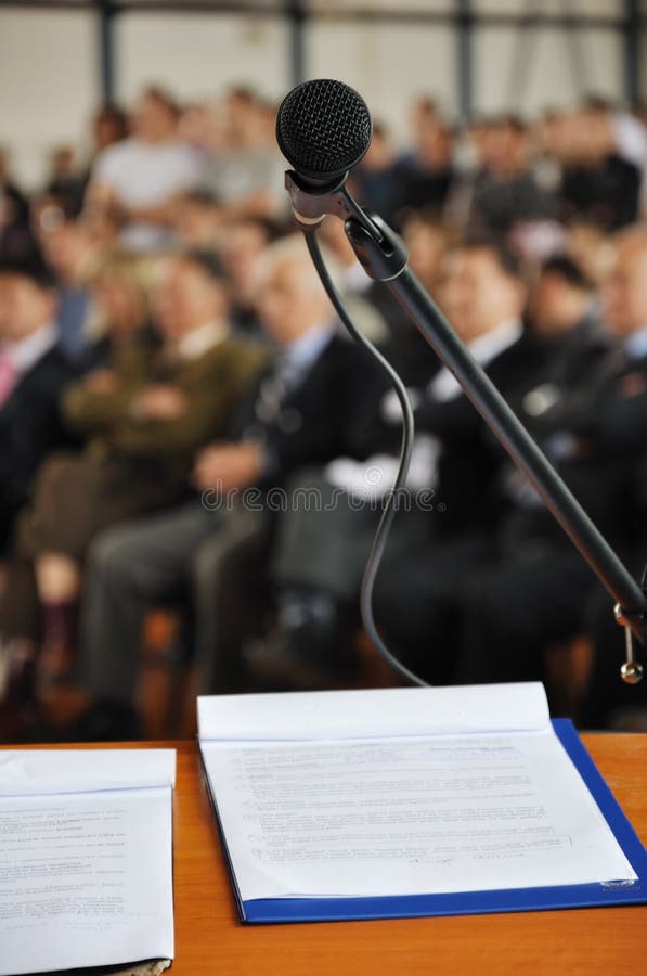 Business Conference Microphones Stock Photo - Image of inside ...