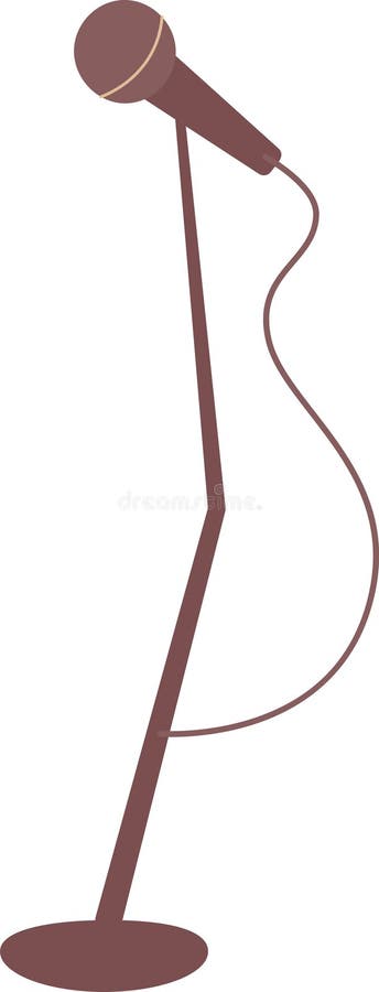 Microphone on Stand stock vector. Illustration of speech - 290282031