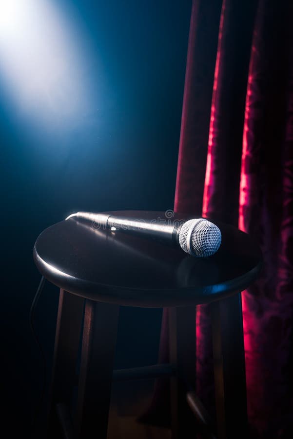 Stand Up Comedy Stool Mic Stock Photos - Free & Royalty-Free Stock ...
