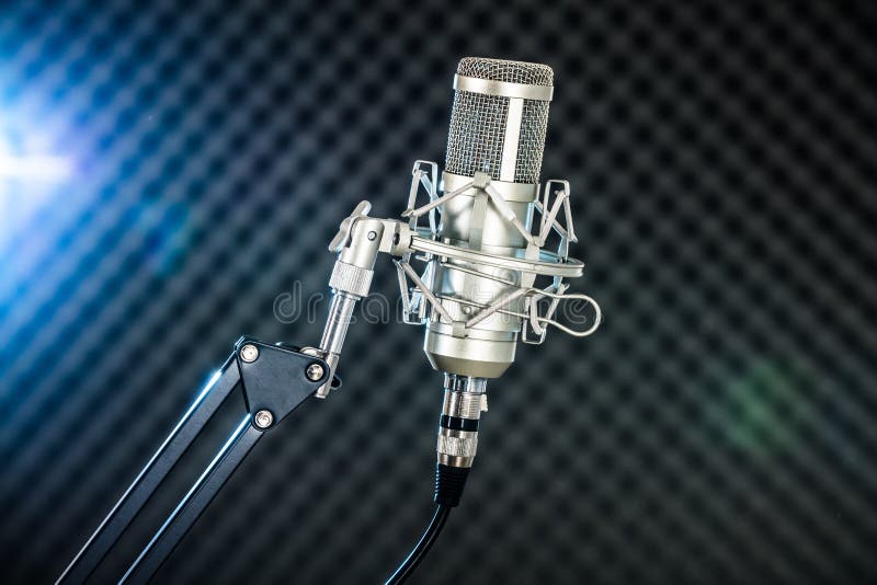 Microphone in Studio stock photo. Image of performance - 222459050