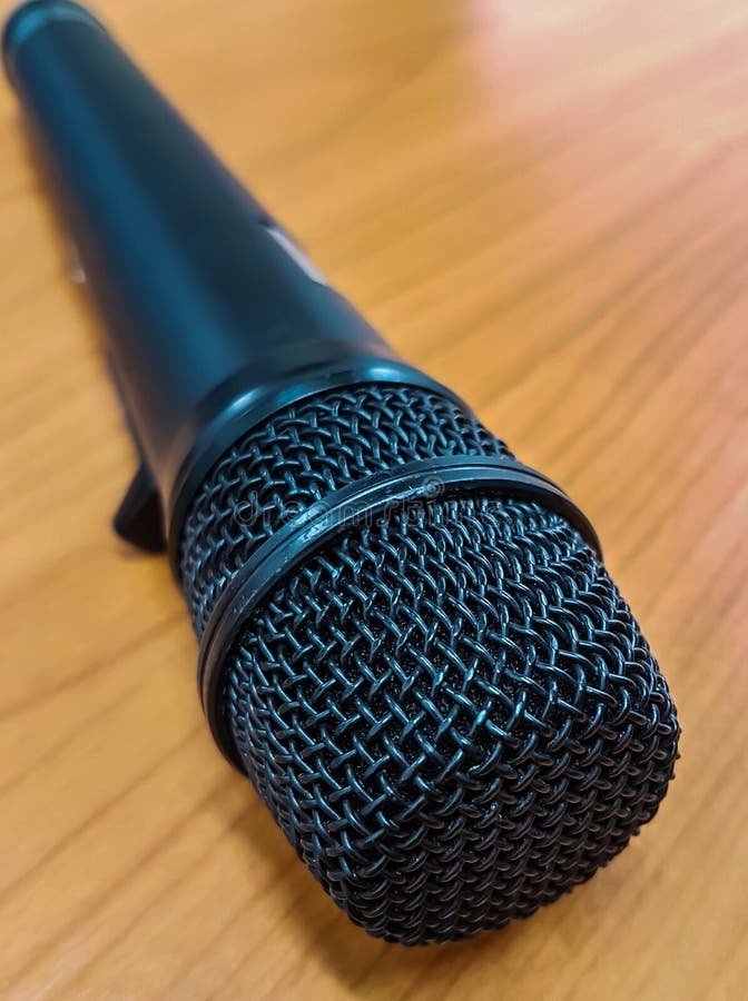 Microphone on table stock photo. Image of room, comfortable - 82019066
