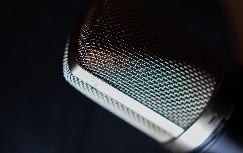 Microphone Texture Audio Recoding Acting Stock Image - Image of radio ...