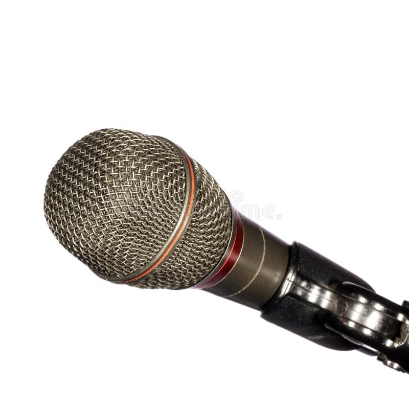 Microphone in Use for Communication Stock Photo - Image of discussion ...