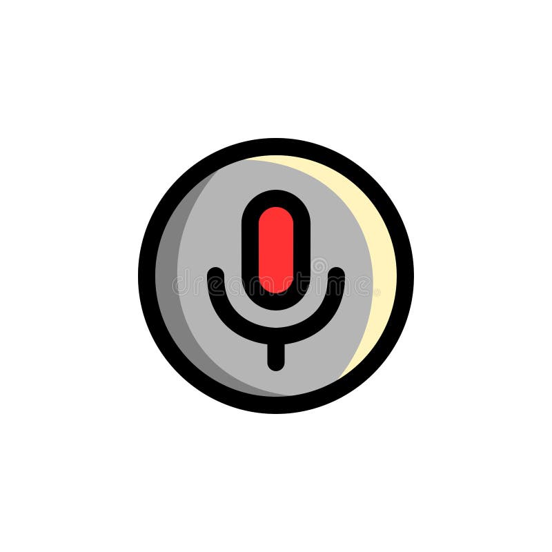 Microphone Icon stock vector. Illustration of sound - 266548381