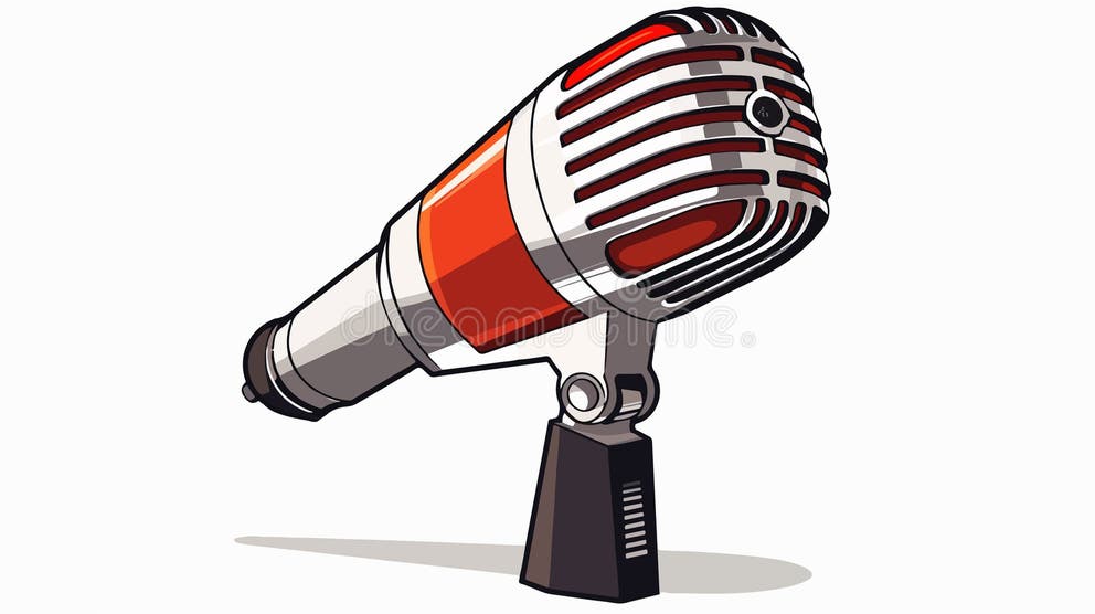 Microphone Vector Drawing Cartoon Vector Illustration Stock Vector ...