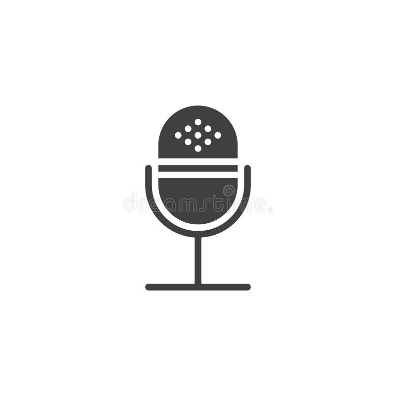 Microphone vector icon stock vector. Illustration of pixel - 277365008