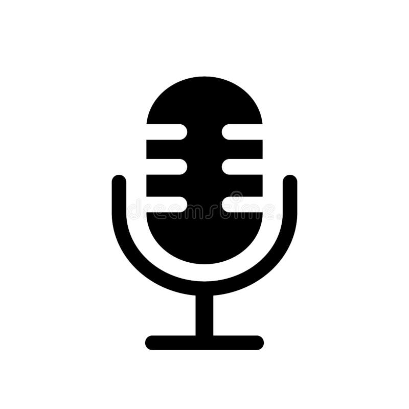 Microphone - vector icon stock vector. Illustration of voice - 349023122