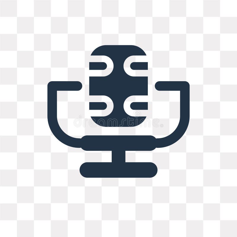 Microphone Vector Icon Isolated on Transparent Background, Micro Stock ...