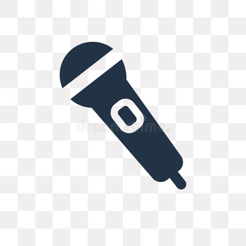Microphone Vector Icon Isolated on Transparent Background, Micro Stock ...