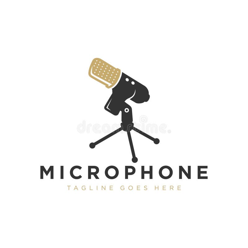 Microphone Vector Illustration Logo Design Stock Vector - Illustration ...