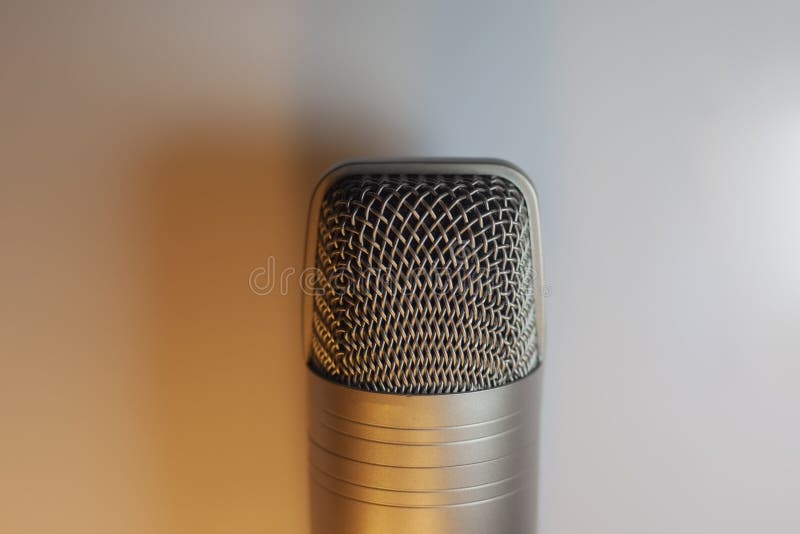 Microphone for Voice Recording. Sound Recording Device in Artificial ...