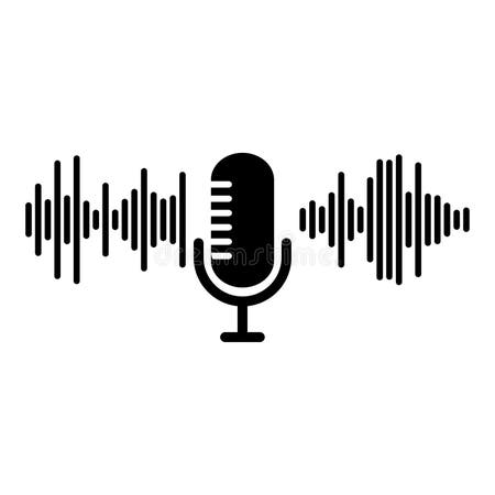 Microphone Wave Icon. Microphone Icon. Communication Concept. Speaker ...