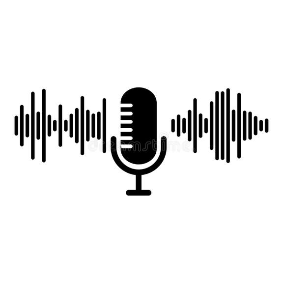 Microphone Wave Icon. Microphone Icon. Communication Concept. Speaker ...