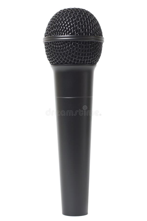 Microphone On White Background Stock Photo - Image of microphone ...