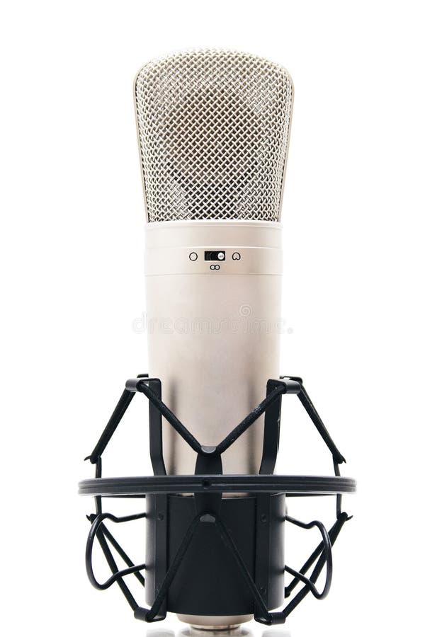 Microphone On White Background Picture. Image: 14777386