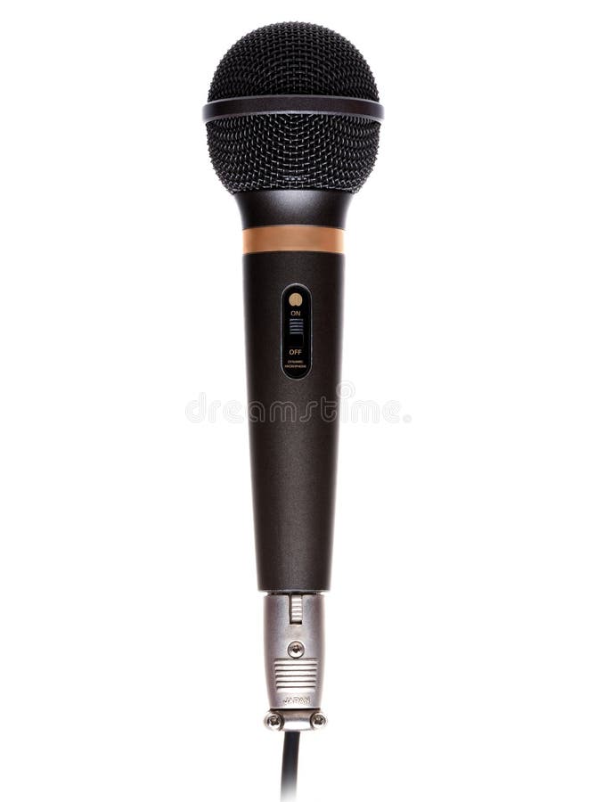 Microphone on White stock photo. Image of equipment, arts - 30859604