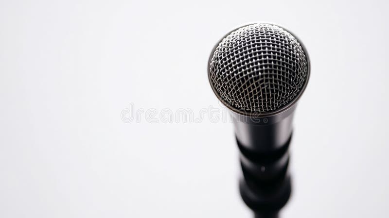 Microphone on White Background Stock Photo Microphone, Cut Out, White ...