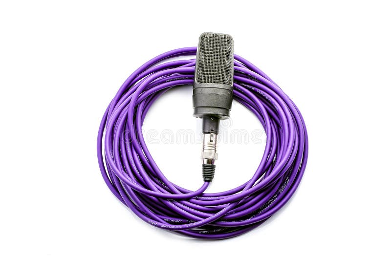 Microphone with wire stock photo. Image of macro, microphone - 32551456