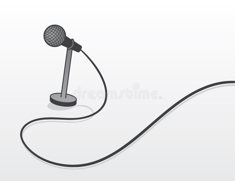 Microphone Wired stock vector. Illustration of object - 29606255