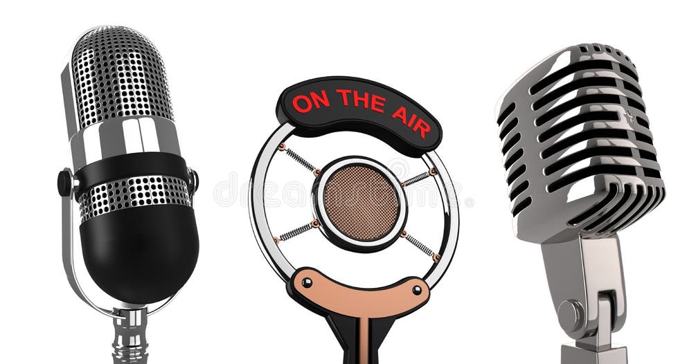 Microphones stock illustration. Illustration of studio - 13526766