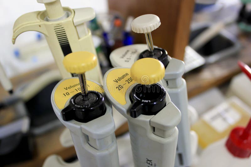 Micropipetas stock image. Image of scientific, microbiology - 53203563