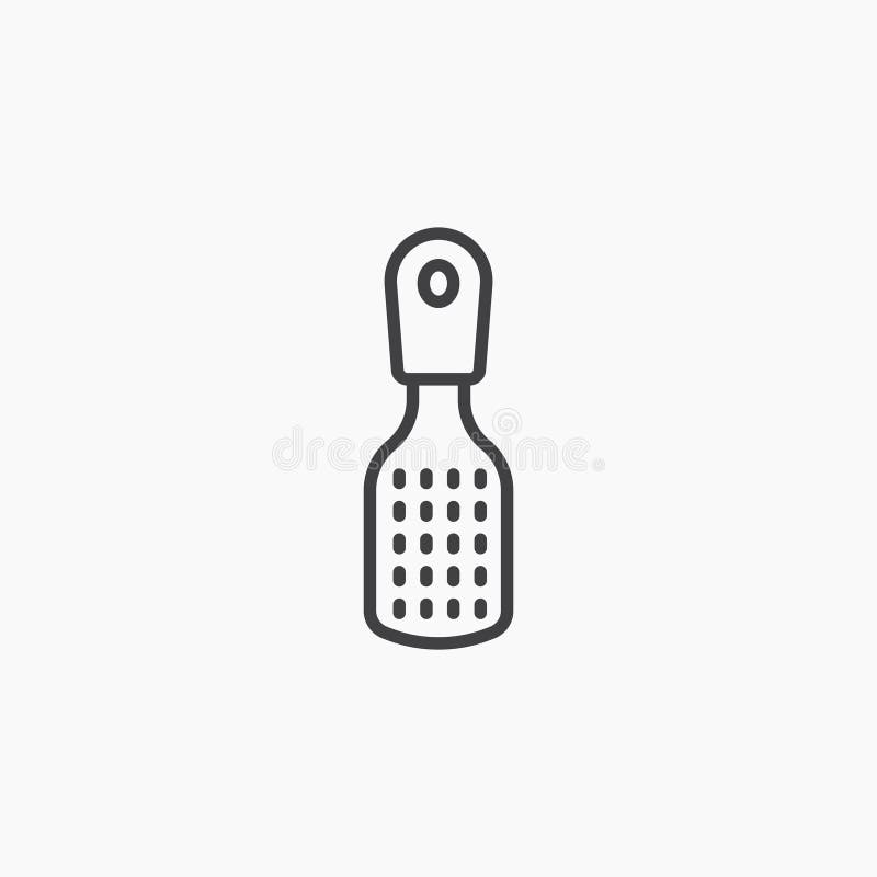 Microplane Grater Icon Vector Stock Vector - Illustration of dishwasher ...