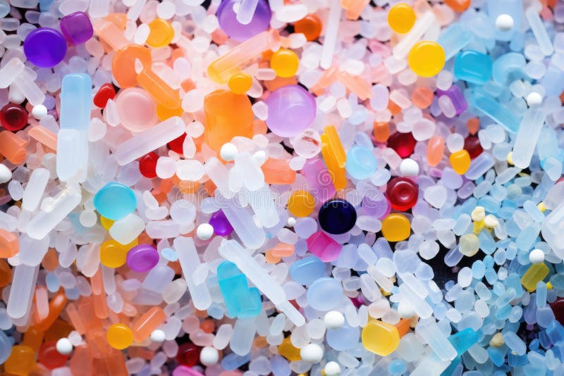 Microplastic Background Close Up AI Generated Stock Image - Image of ...