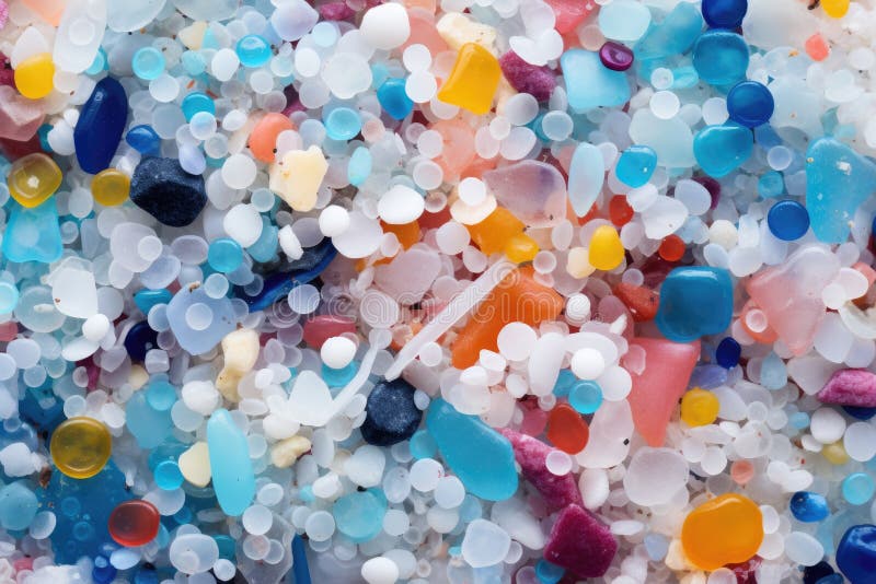 Microplastic Background Close Up AI Generated Stock Photo - Image of ...