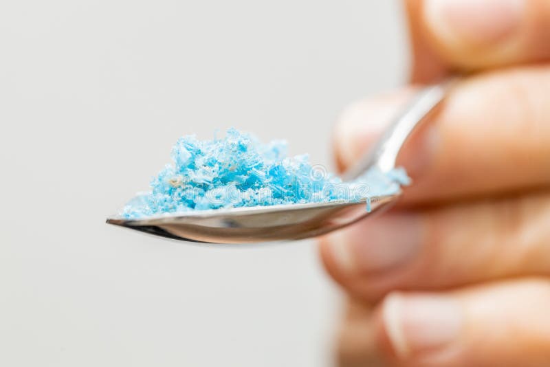 Microplastic in Food, Environmental and Health Concept, Spoon with ... Microplastic in Food, Environmental and Health Concept, Spoon with ...
