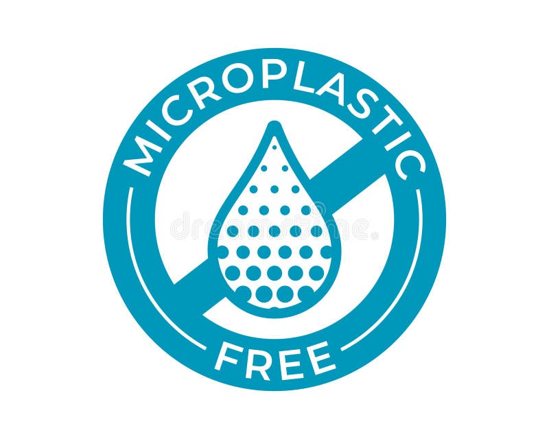 Microplastic Free Icon of Biodegradable and Plastic Free Package Tag ...