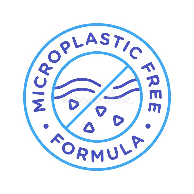 Microplastic Free Vector Icon Logo Badge Concept Design Stock Vector ...