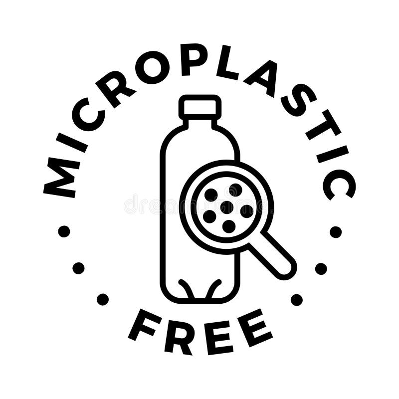 Microplastic Free Vector Icon Logo Badge Concept Design Stock Vector ...
