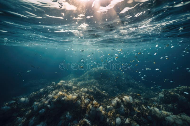 Microplastic Particles Floating in Ocean, Creating a Toxic Soup for ...
