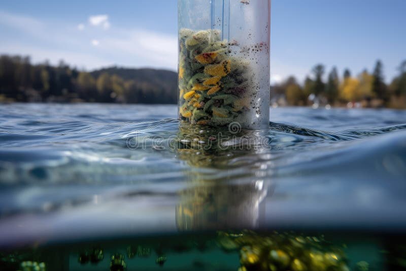 Microplastic Particles Suspended in the Water Column of a Lake Stock ...