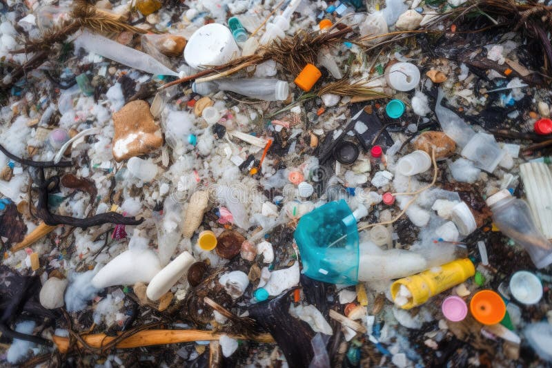 Microplastic Pollution in a Marine Ecosystem, with Fish and Other ...