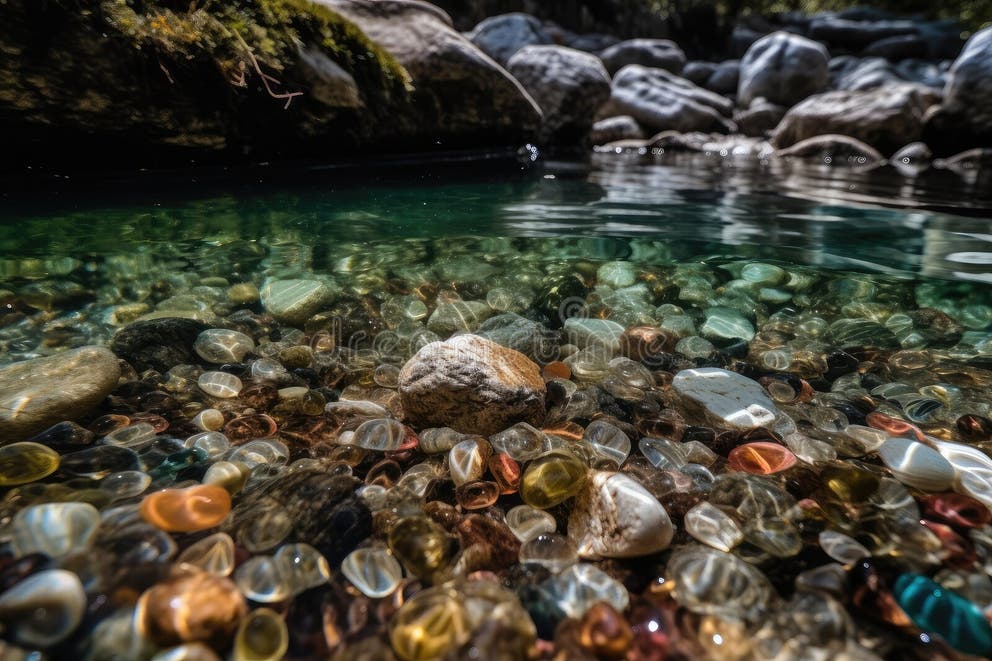 Microplastic Pollution in Rivers, with Microplastics Visible among ...