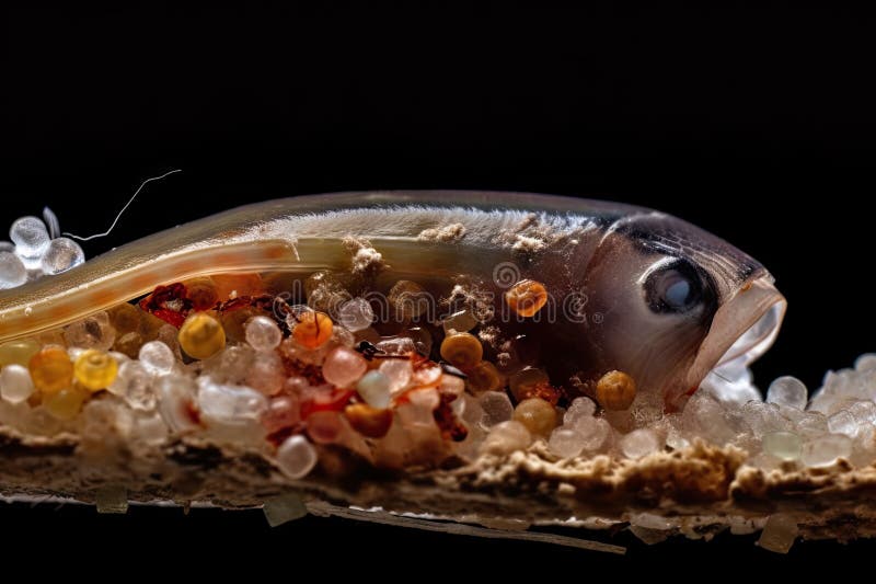 Microplastic in the Stomach of a Fish, with Undigested Food Visible ...