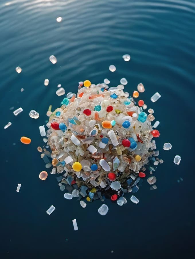 Microplastics Floating in Ocean Water, Micro Plastic Pollution ...