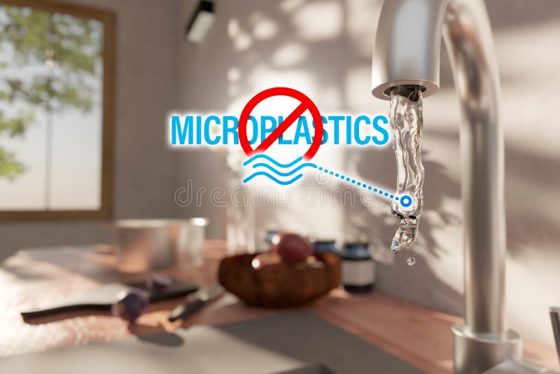 Microplastics Free Drinking Water Concept Stock Photo - Image of clean ...