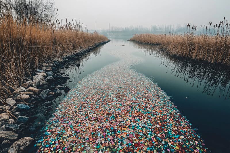 Microplastics Pollute River Surrounded by Industrial Area and Natural ...