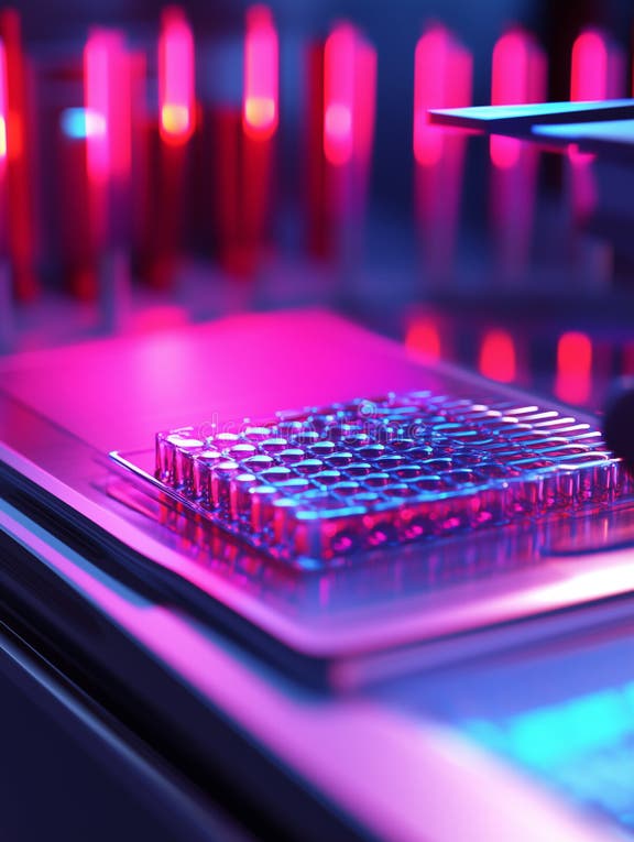 Microplate Reader with Digital Interface Used in Laboratory for Sample ...