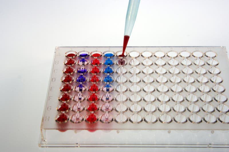 Microplates test stock photo. Image of biological, antigen - 6165542