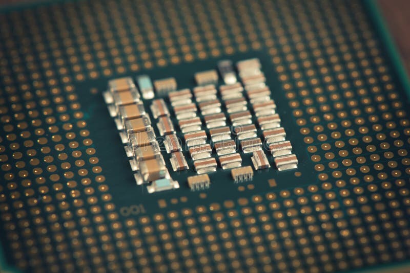 Microprocesador De La CPU Del Ordenador Foto de archivo - Imagen de ...