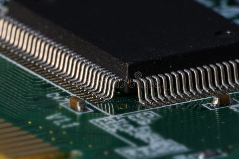Microprocesador De Microchip Semiconductor Integrado En La Tarjeta De ...